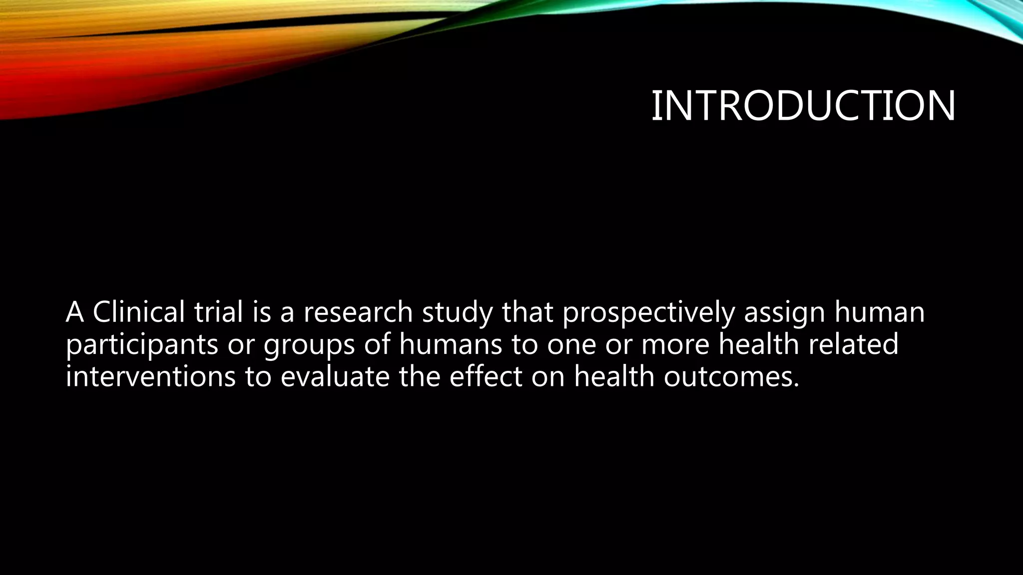 Clinical trial design | PPTX