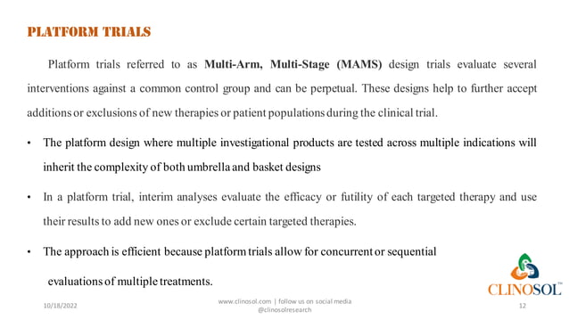 Advances in Clinical Trial Design: Adaptive and Platform Trials | PDF | Pharmaceutical Industry ...