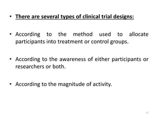 Clinical trial designs | PPTX