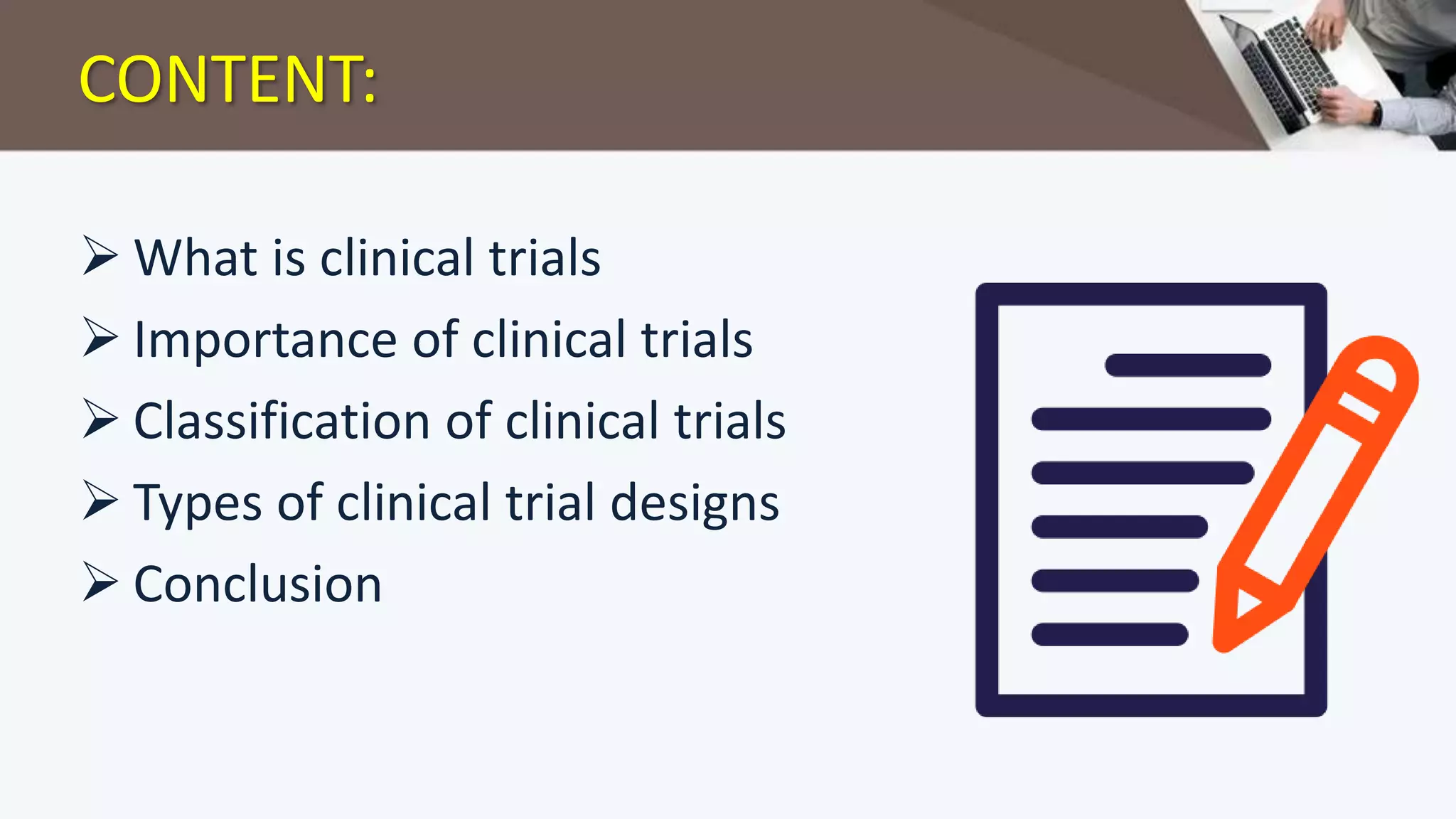 Clinical trial designs | PPTX