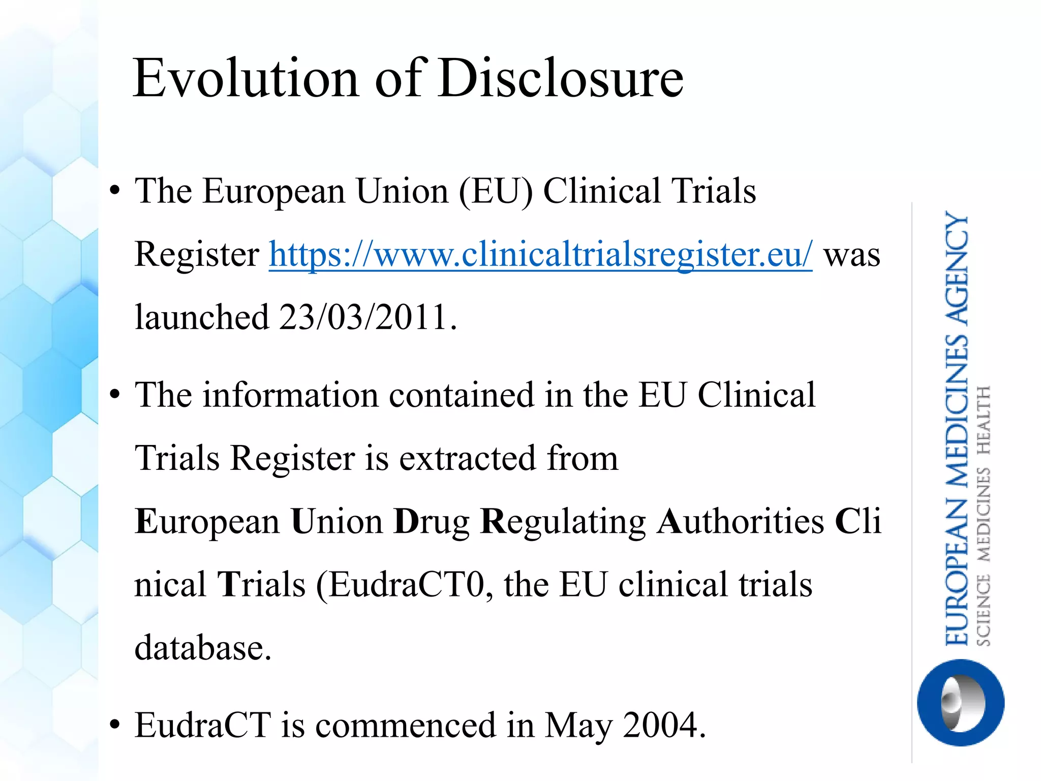 Disclosures in Clinical Trials | PDF