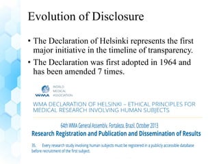 Disclosures in Clinical Trials | PPT