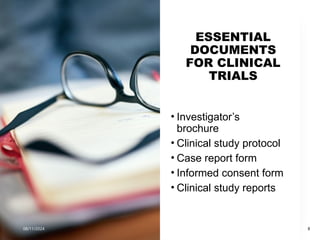 CLINICAL TRIALS DCUMENTATION .pptx