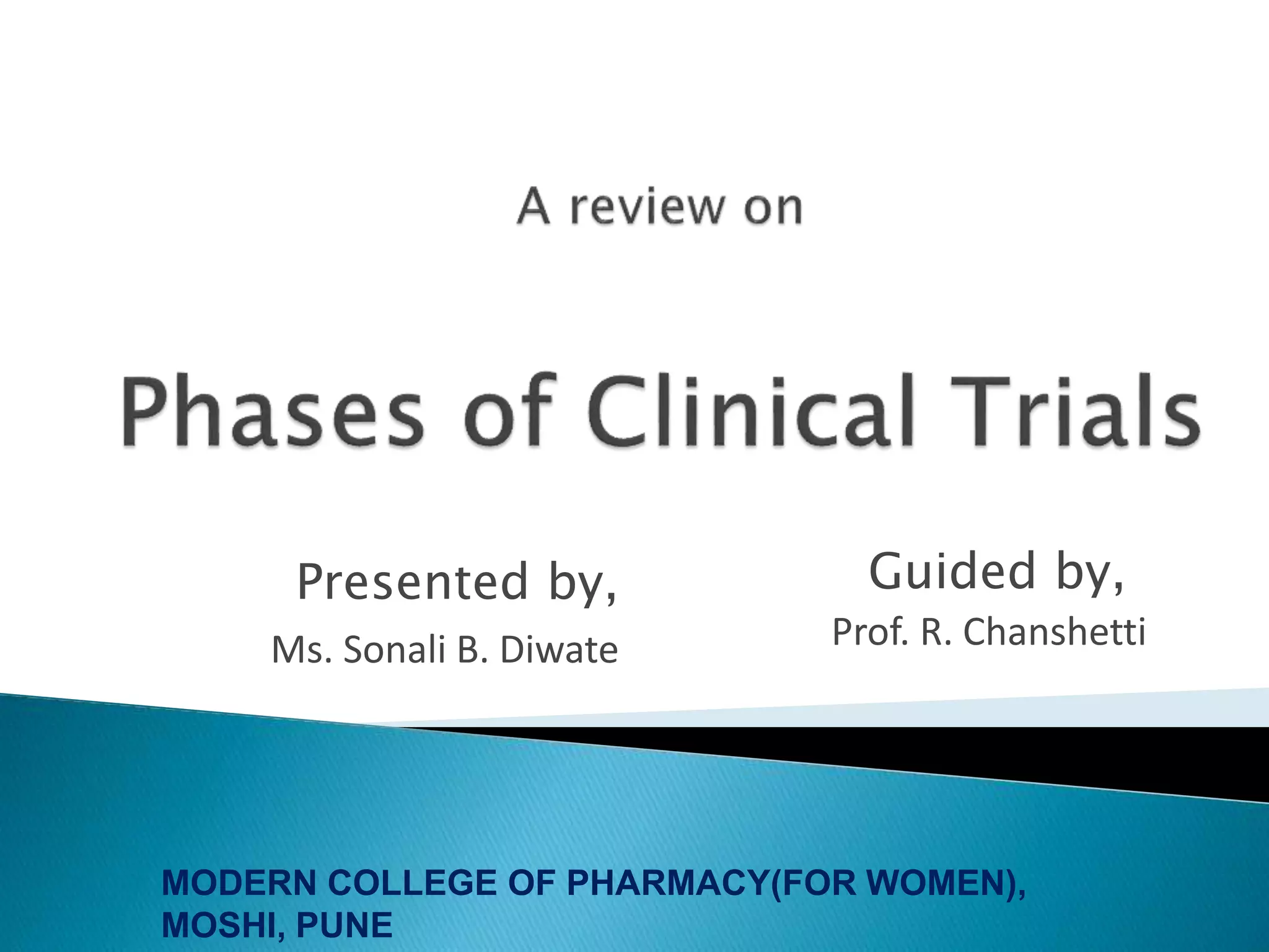 Introduction to Clinical trial | PPTX