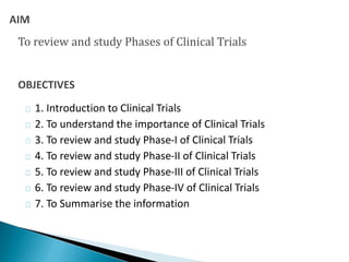 Introduction to Clinical trial | PPTX