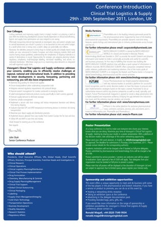 Clinical Trial Logistics & Supply (2011) Fb | PDF