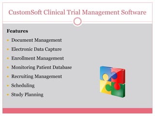 Clinical trial management software | PPTX