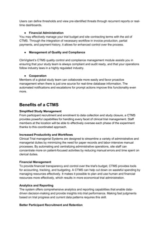 Clinical Trial Management Systems- A Comprehensive Guide | PDF
