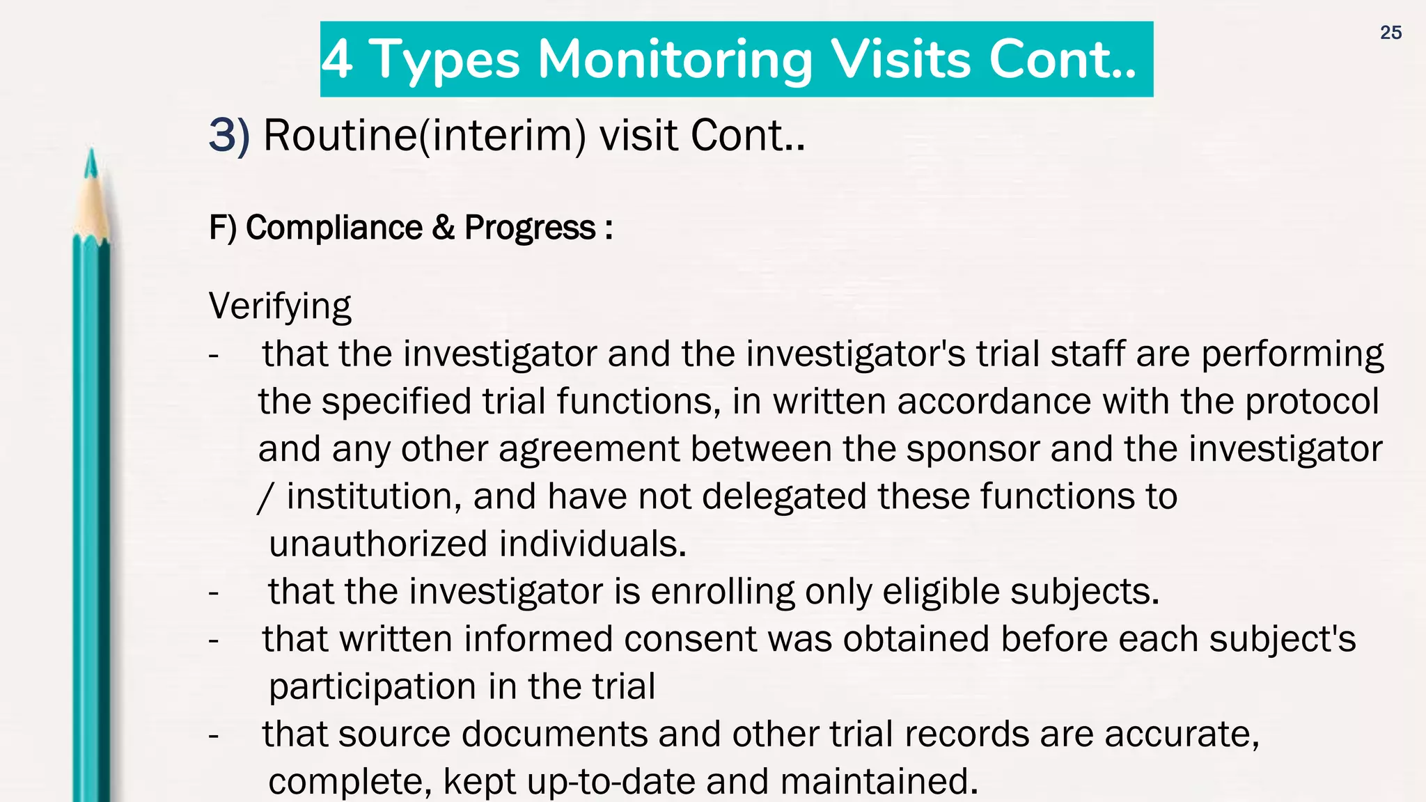 Clinical trial monitoring | PPTX