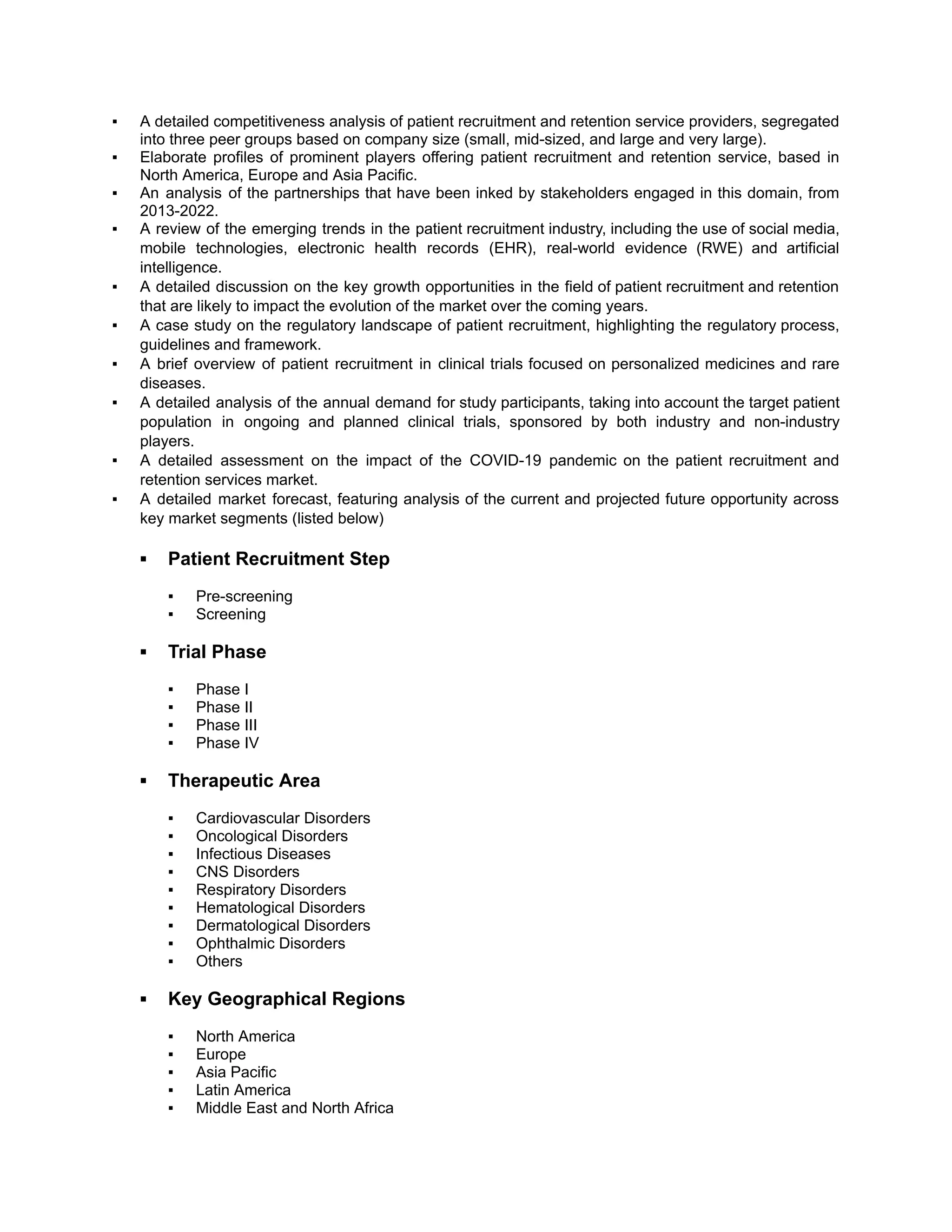 Clinical Trial Patient Recruitment Services Market Size | 2035 | PDF