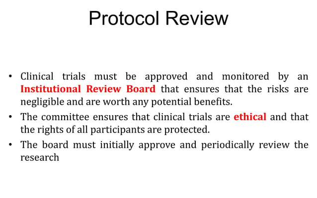 Clinical Trial Protocol.pptx | Medical Health