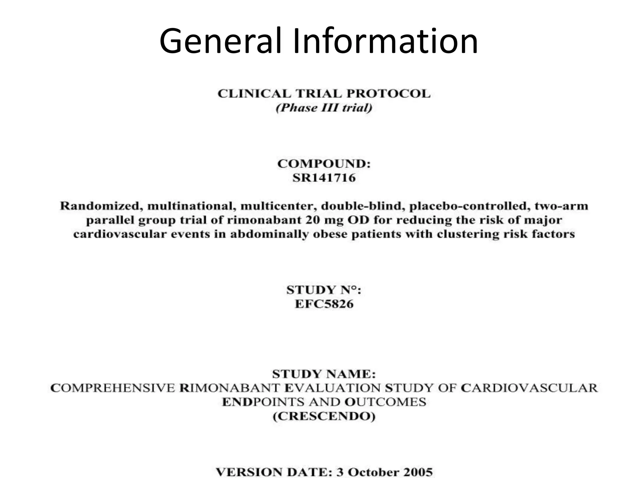 Clinical trial protocol, ammendments, Protocol deviations and violations | PPTX