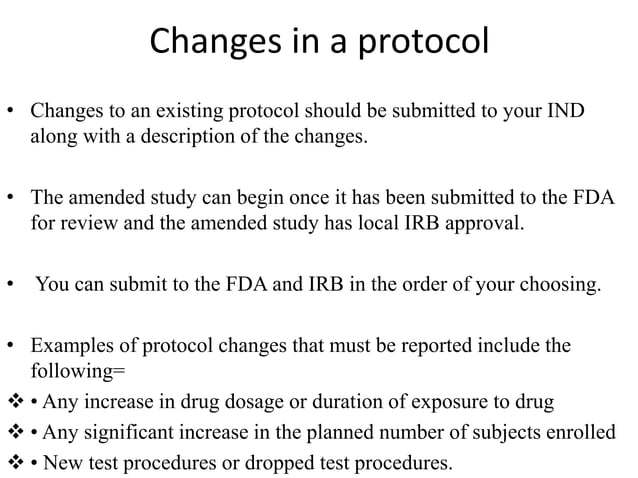 Clinical trial protocol, ammendments, Protocol deviations and ...