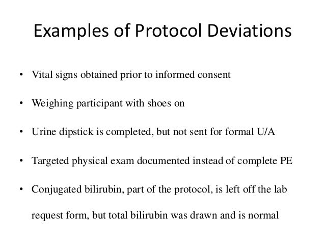 Clinical trial protocol, ammendments, Protocol deviations and violati…