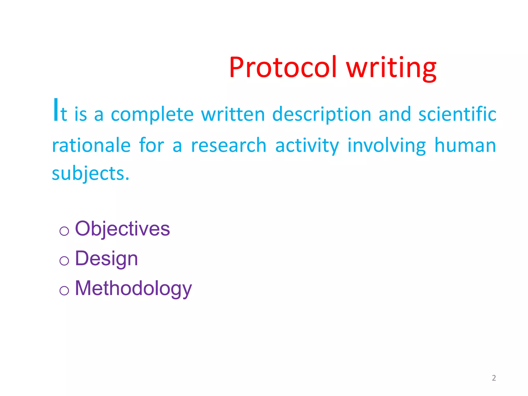 Clinical trial protocol development | PPTX