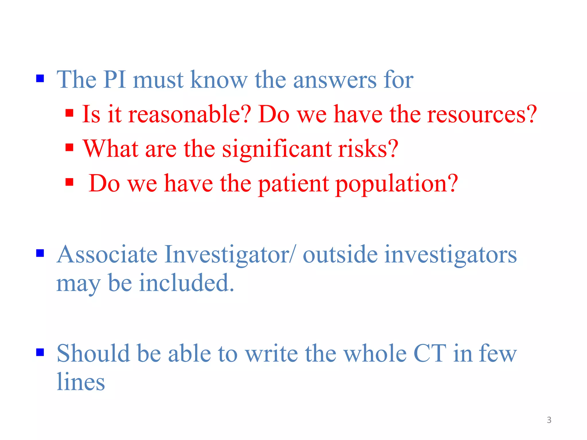 Clinical trial protocol development | PPTX