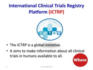 Clinical trial registration: where & why ? | PPTX