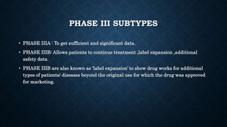 clinical trials and phases ptx | PPTX | Pharmaceutical Industry ...
