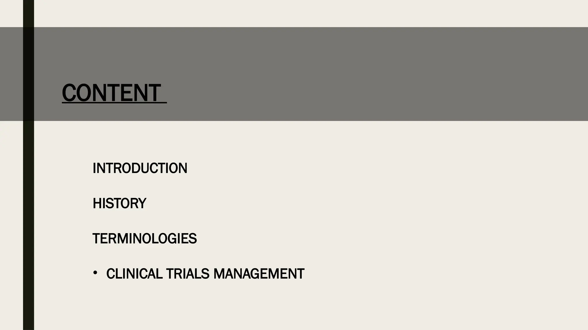 clinical trials(Terminologies & management) | PPTX