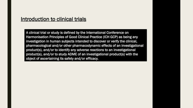 clinical trials(Terminologies & management) | PPTX