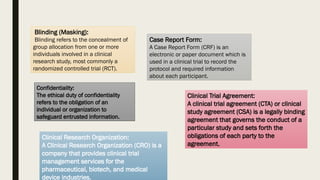 clinical trials(Terminologies & management) | PPT