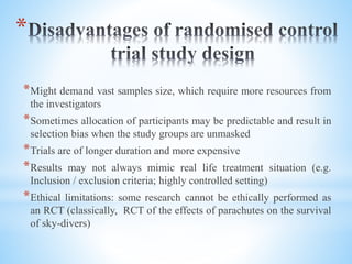 Clinical trials its types and designs | PPTX