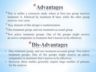 Clinical trials its types and designs | PPTX