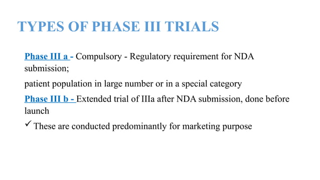 CLINICAL TRIALS - PHASES department of pharmacology | PPT | Free Download