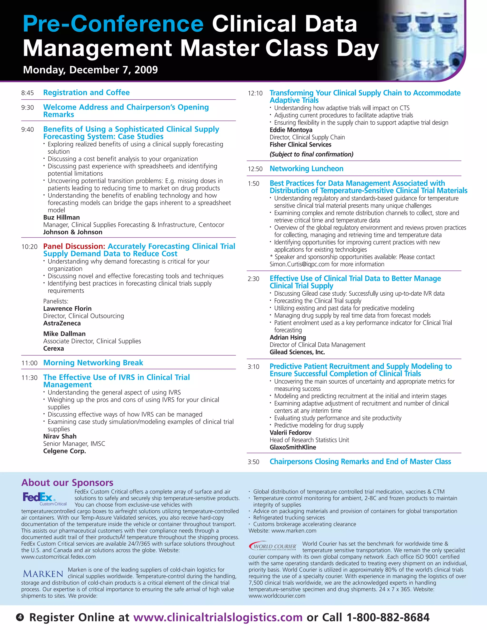 Clinical Logistics Trial | PDF