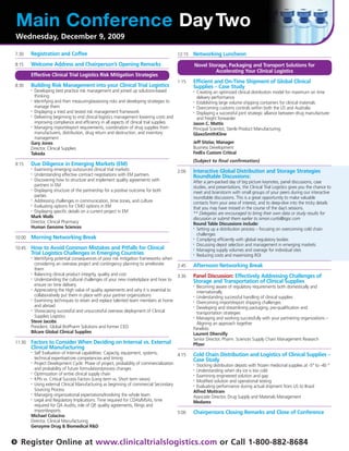 Clinical Logistics Trial | PDF