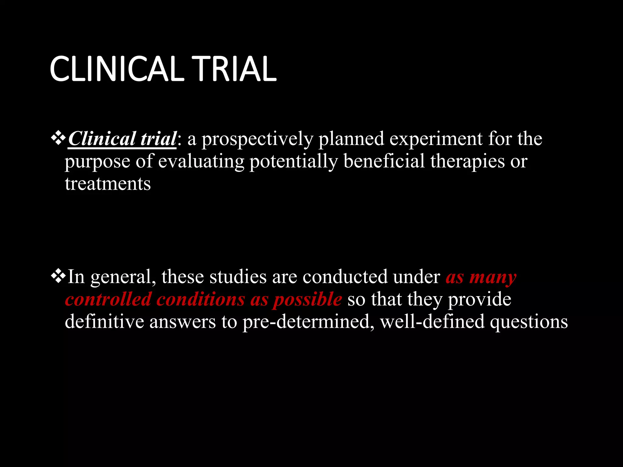 Clinical trials and evidence | PPTX
