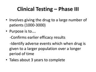 Clinical trials and new drug development | PPTX