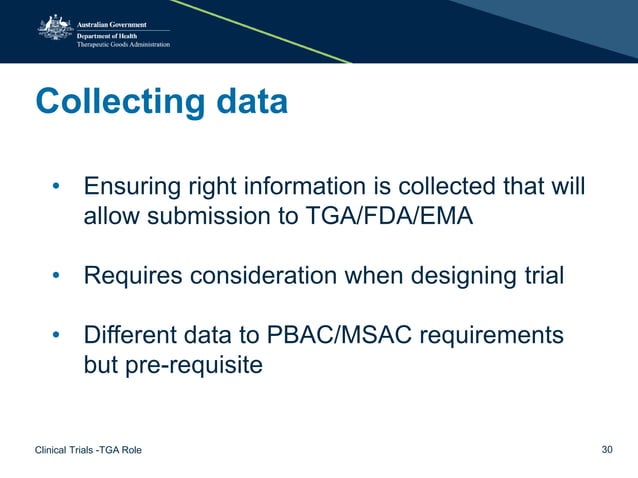 Clinical trials - TGA role | PPT