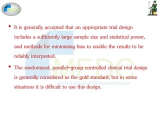 Clinical trials designs | PPTX