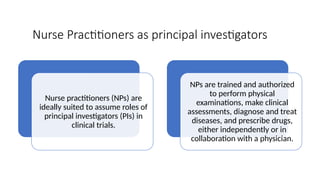 clinical trials in nursing -Nurse Practitioners | PPT