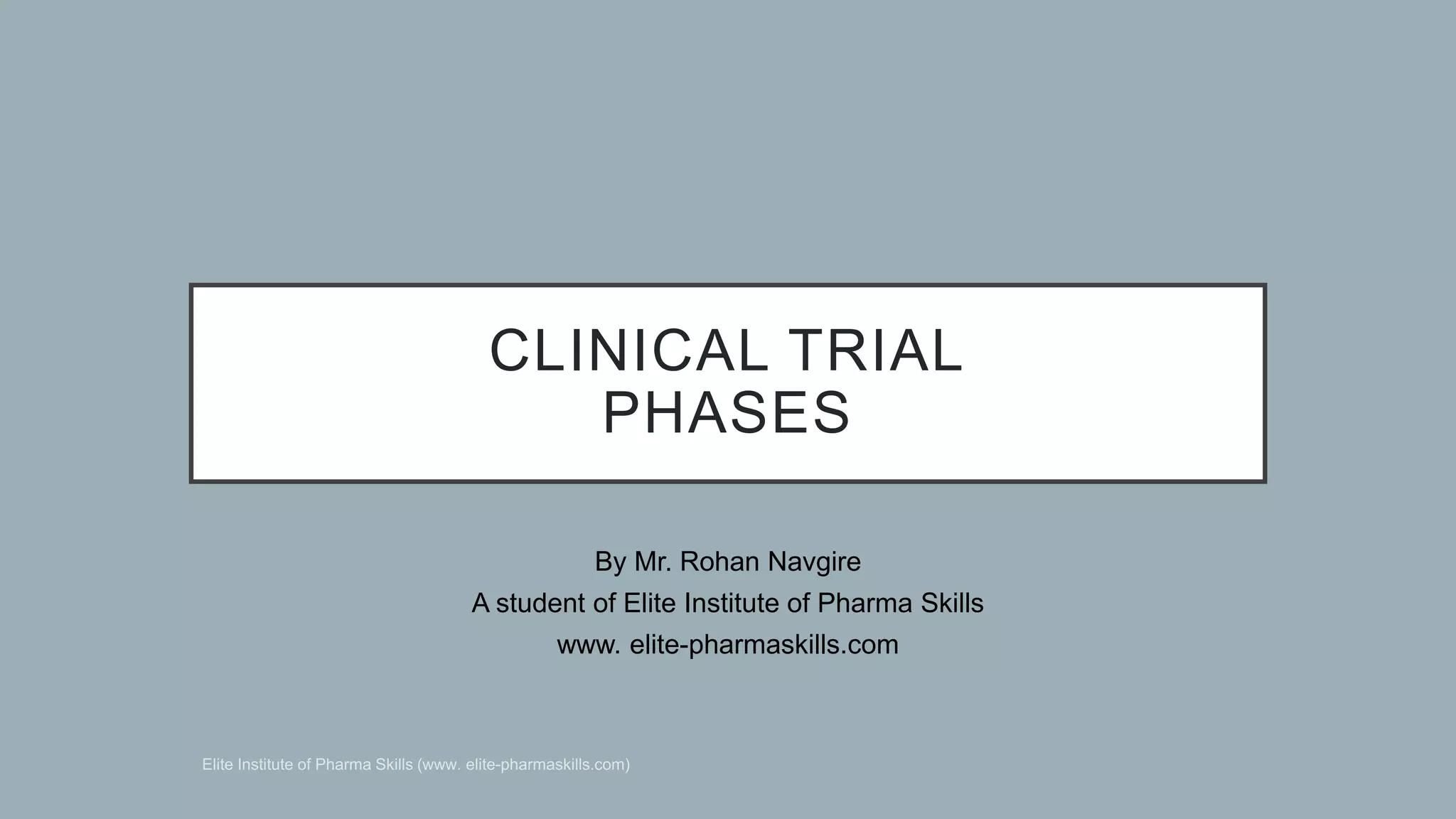 Clinical Trial Phases And Sub Phases – XCTF