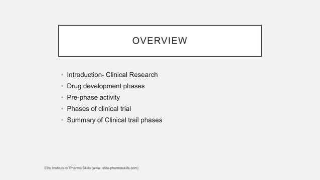 Clinical trials phases: Phase 0 to 4: An Overview | PPTX ...
