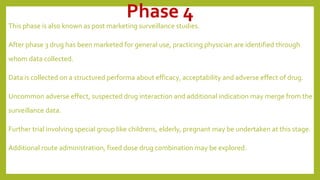 Clinical trials & phases of clinical trials | PPTX