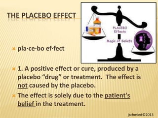 Placebo Effect Definition