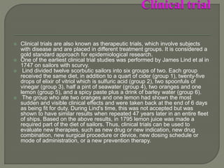 RESEARCH METHODOLOGY- INTERVENTIONAL STUDY DESIGNS: clinical trials ppt ...