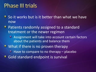 Clinical trials: A Primer | PPTX