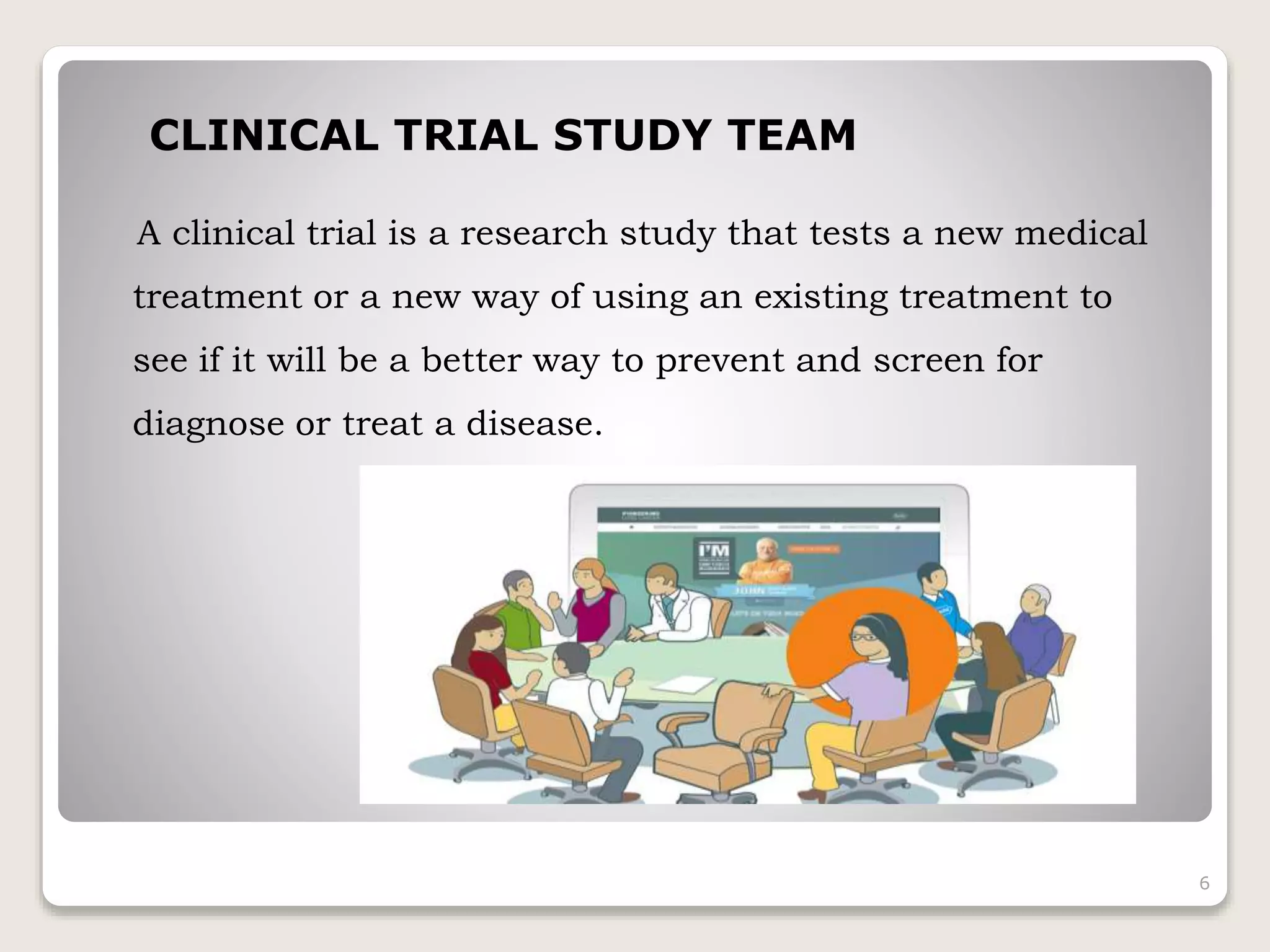Clinical trial study team | PPTX