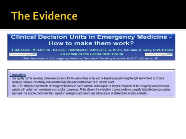 Clinical Unit In Ed By Saad AL Juma | PPT