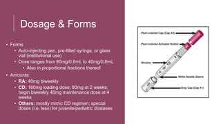 Clinical use & devleopment of adalimumab—lw | PPTX