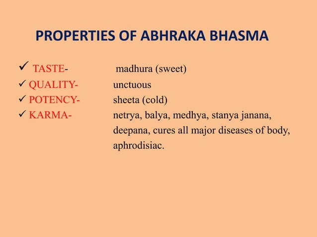 Clinical uses of abhraka bhasma | PPTX | Hinduism | Religion & Spirituality