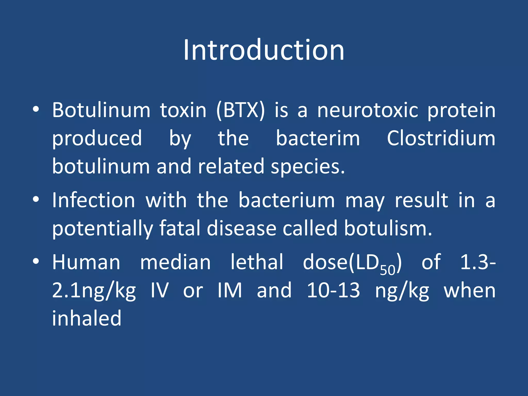 Clinical use of botulinum toxins in omfs | PPTX