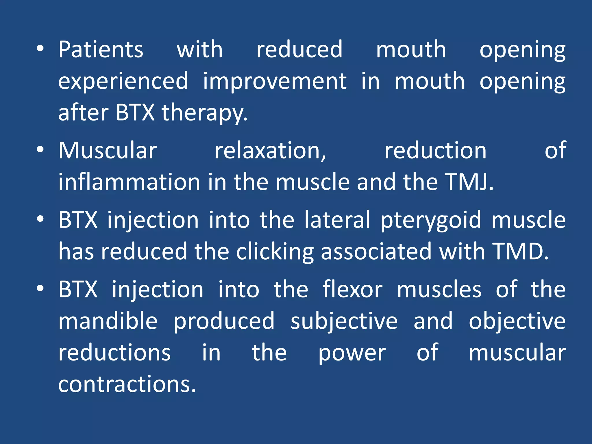 Clinical use of botulinum toxins in omfs | PPTX