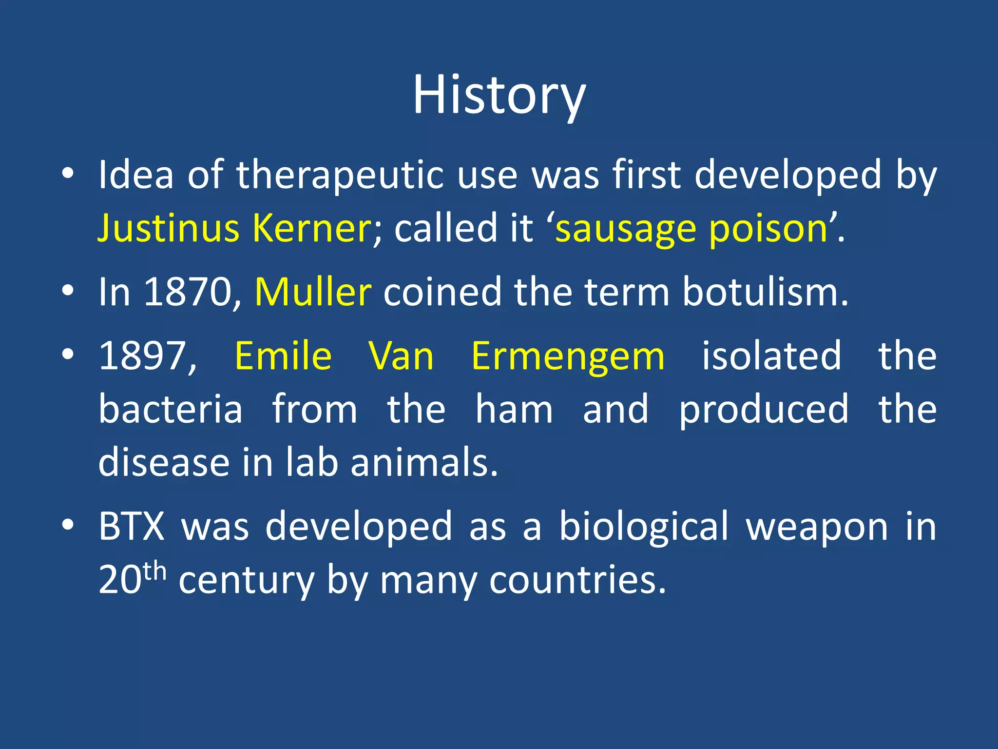 Clinical use of botulinum toxins in omfs | PPTX