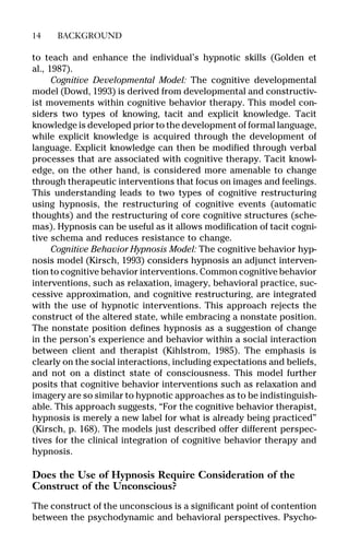 Clinical use of hypnosis | PDF
