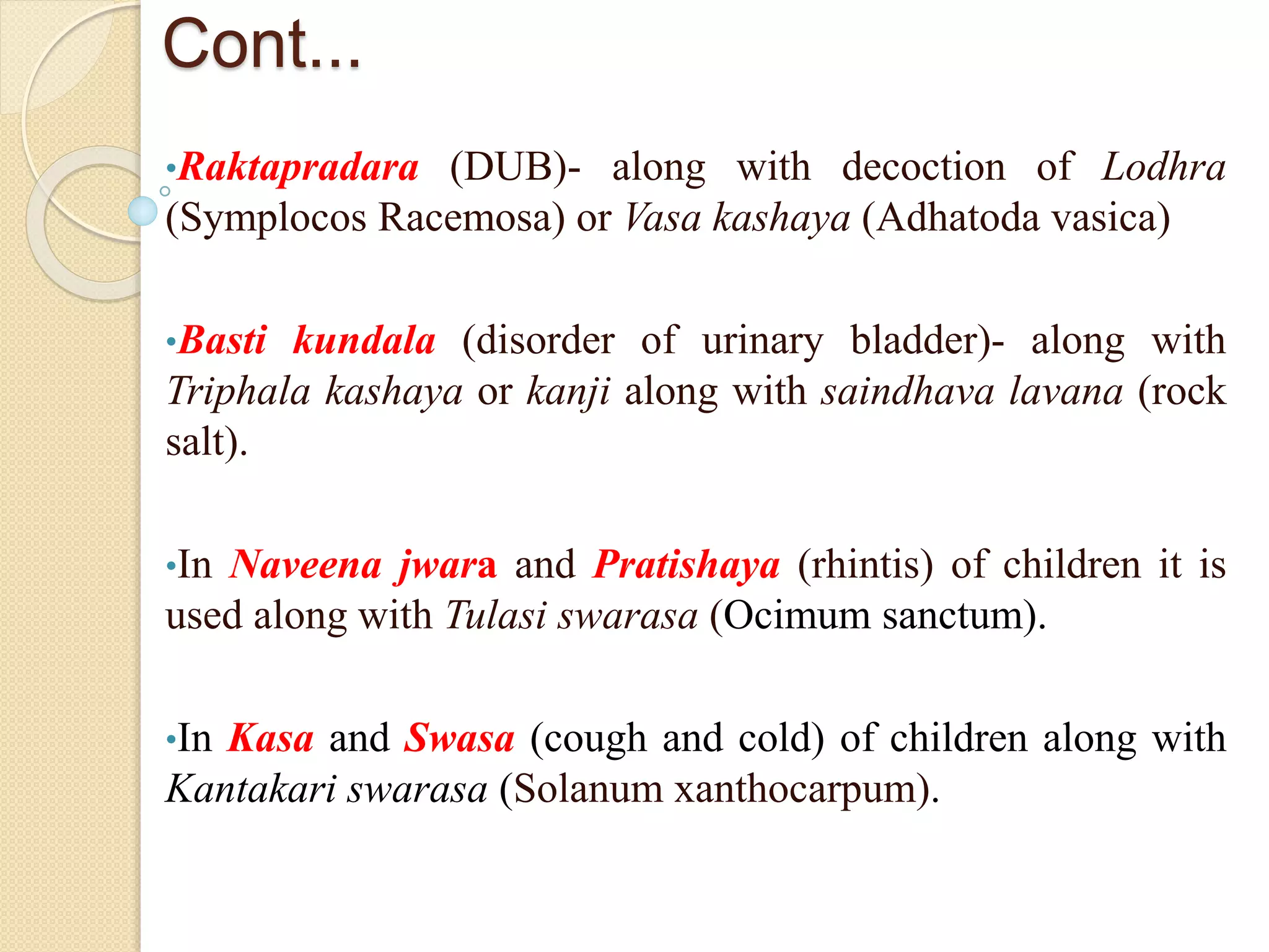 Clinical uses of rasa sindoora | PPTX
